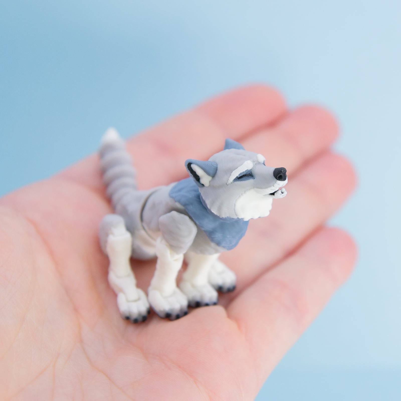 Lupin the Wolf Figurine | 3D Printed Collectible | Wiggly Stuff